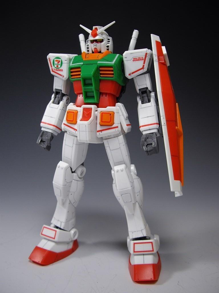 7-Eleven X Gundam RX-78-2 gundam 711 Color HG Gunpla Model kit Mobile ...