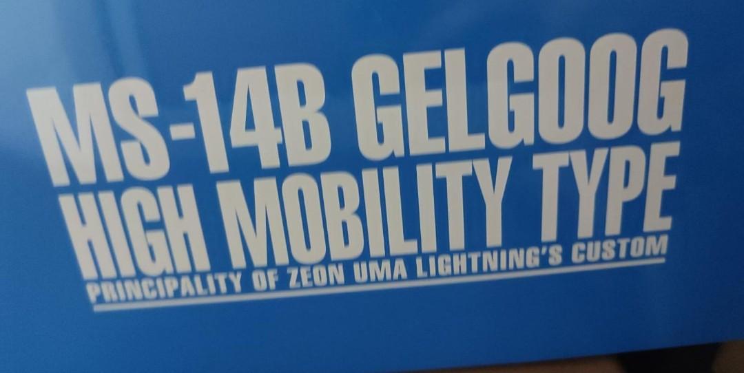 魂限 MG MS-14B GELGOOG HIGH MOBILITY TYPE PRINCIPALITY of Zeon UMA ...