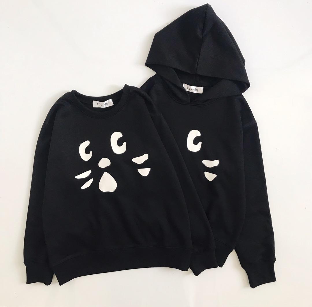 日本 Ne-net NYA 黑色棉質 LOGO 衛衣, 女裝, 上衣, 其他上衣 - Carousell