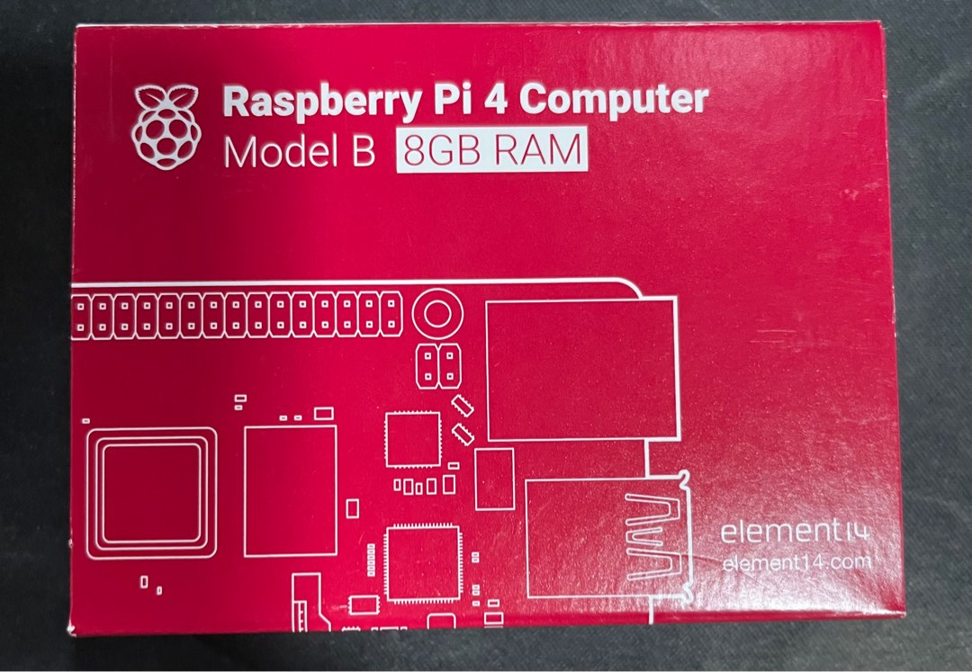 Raspberry Pi 4 8GB RAM with USBC power supply and plastic case, 手提電話 ...