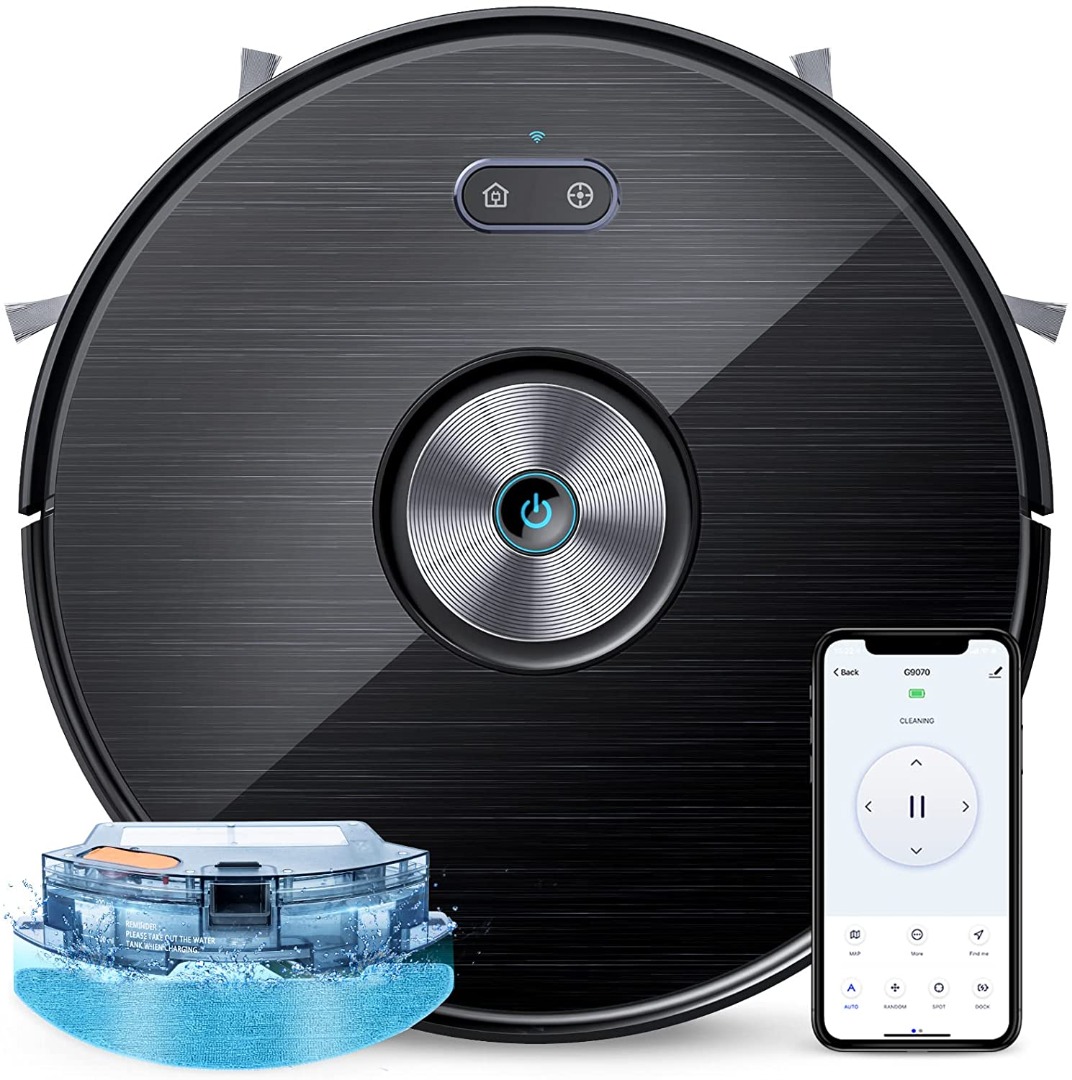 ( Used) G9070 Robot Vacuum Cleaner with mop, 2200Pa Suction with 6 ...