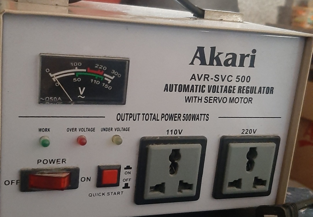 Akari Avr Avc 500 Automatic Voltage Regulator Tv And Home Appliances 