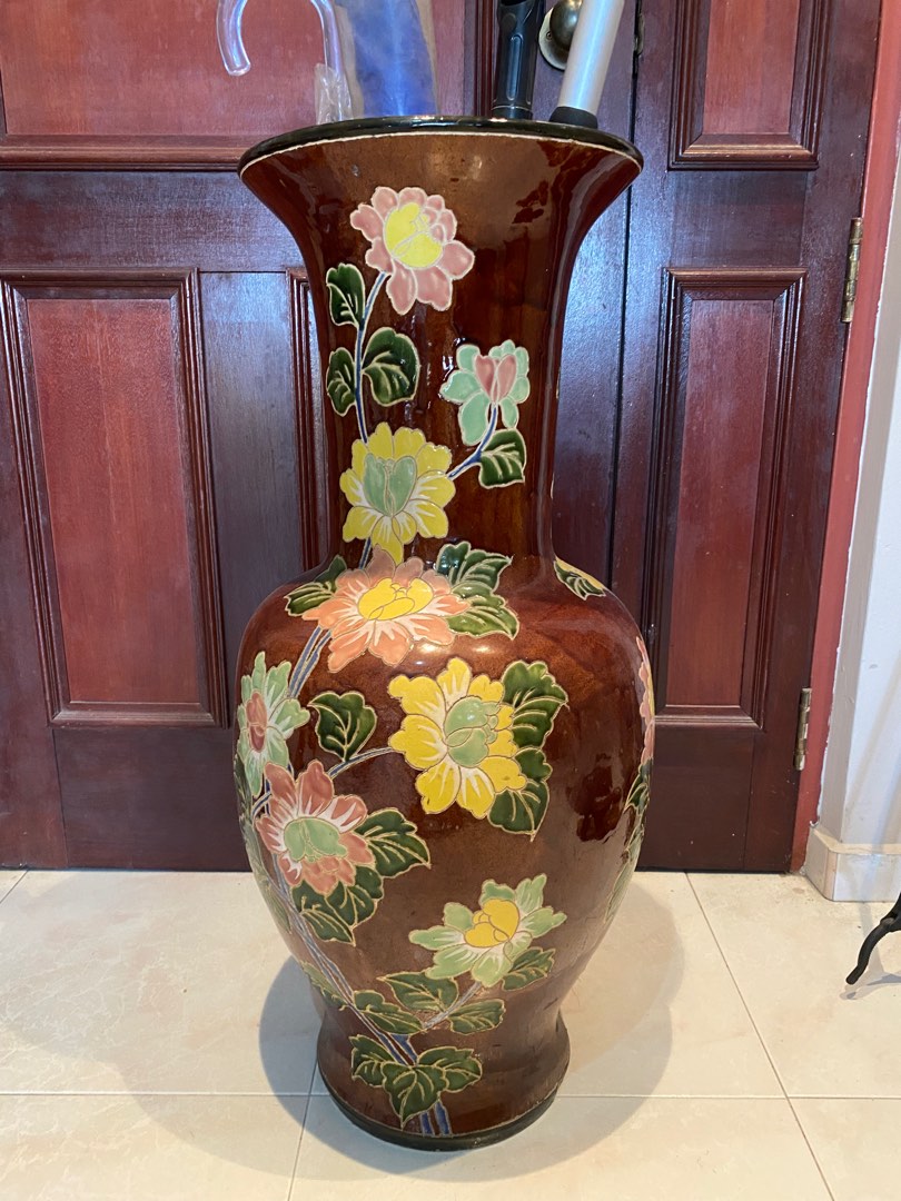 Antique Floral Vase, Furniture & Home Living, Home Decor, Vases ...