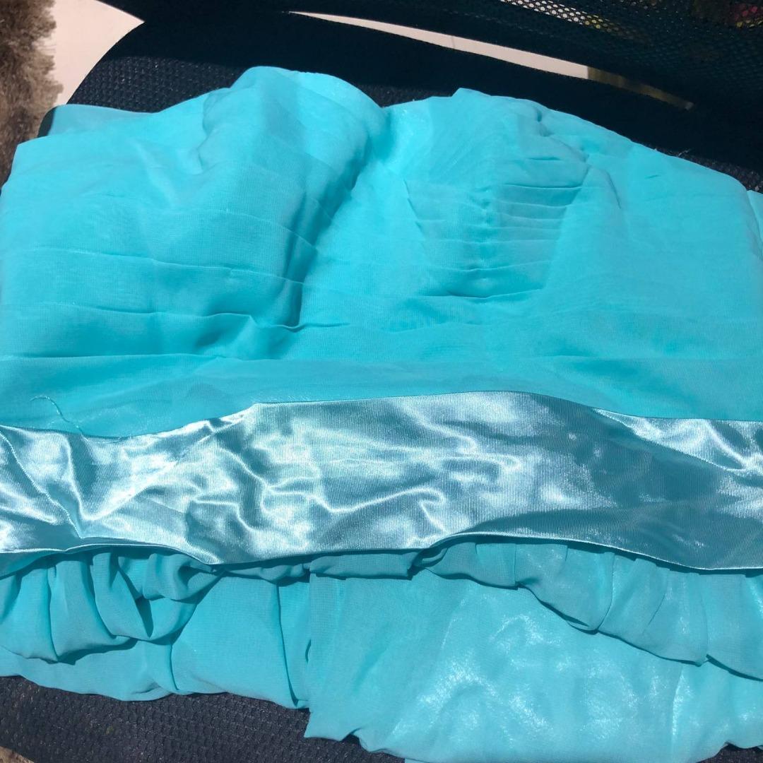 Aqua Dress Plus Size (Pang Ninang, Abay, Party), Women's Fashion ...