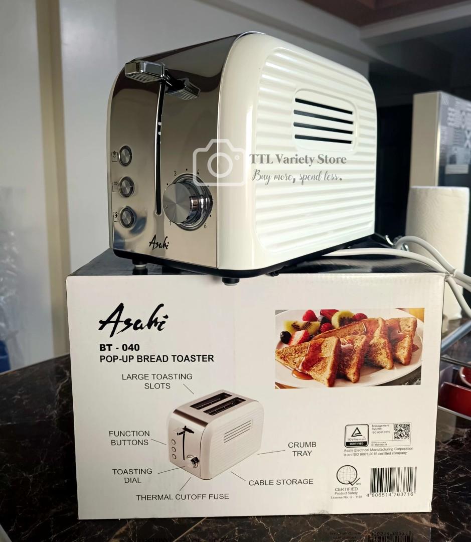 Asahi POP-UP BREAD TOASTER RETRO DESIGN, TV & Home Appliances, Kitchen ...