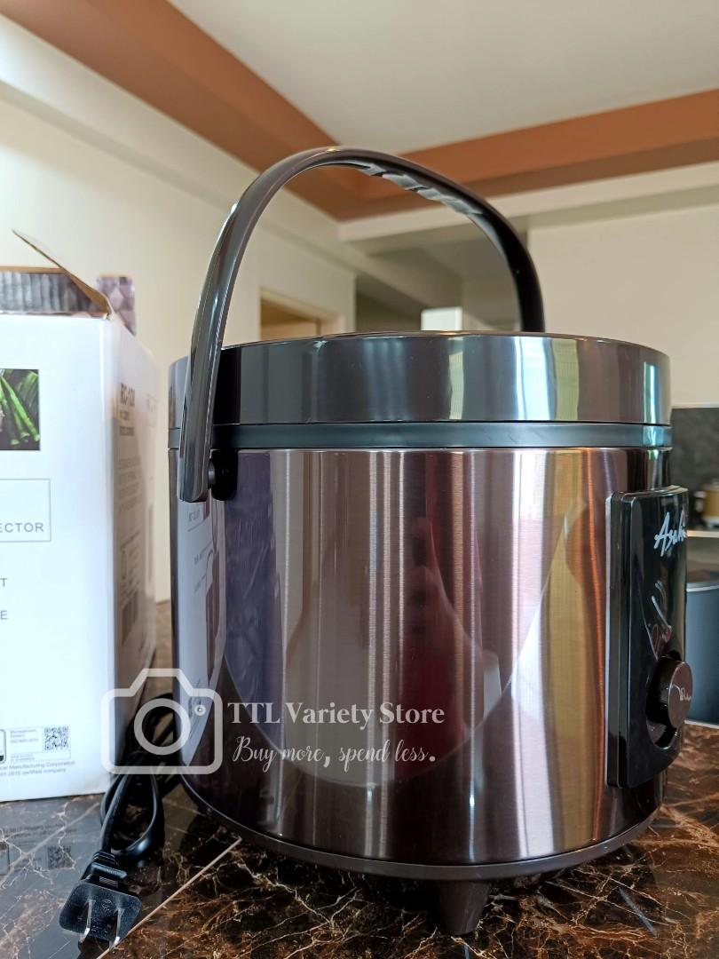 ASAHI RC-108 10 CUPS RICE COOKER w/ steamer, measuring cup and rice ...