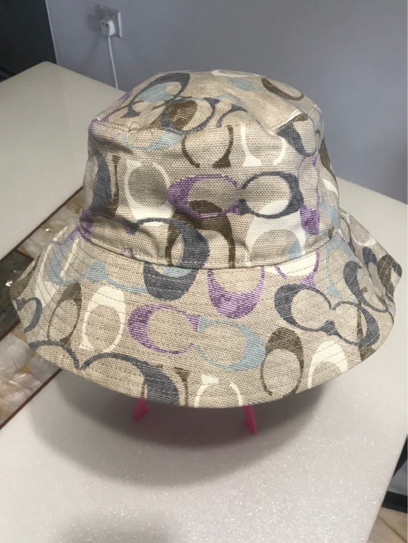 Authentic Coach bucket hat Monogram print, Men's Fashion, Watches ...