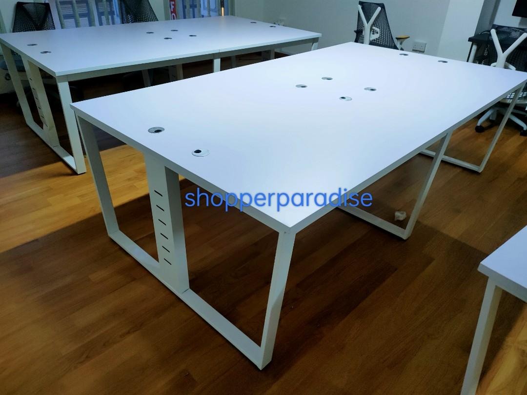 B19 Office Table w Partition/Workstation, System Furniture Cubicle ...