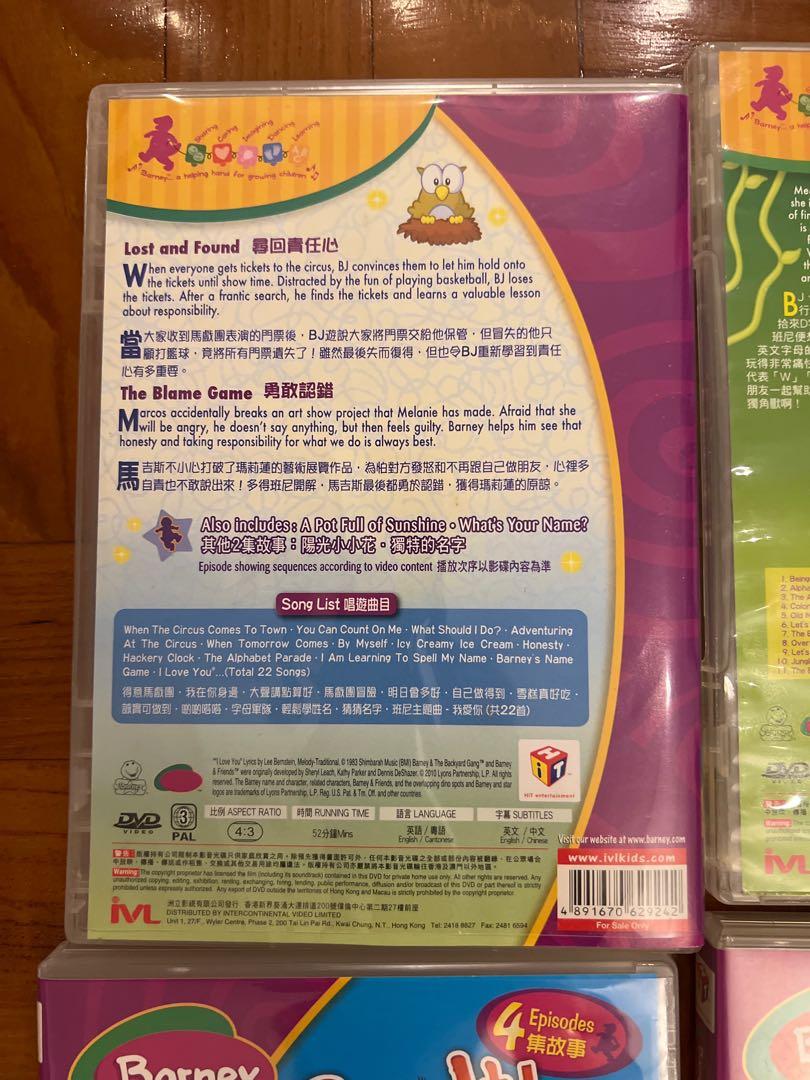Barney DVDs, 兒童＆孕婦用品, 嬰兒玩具 - Carousell