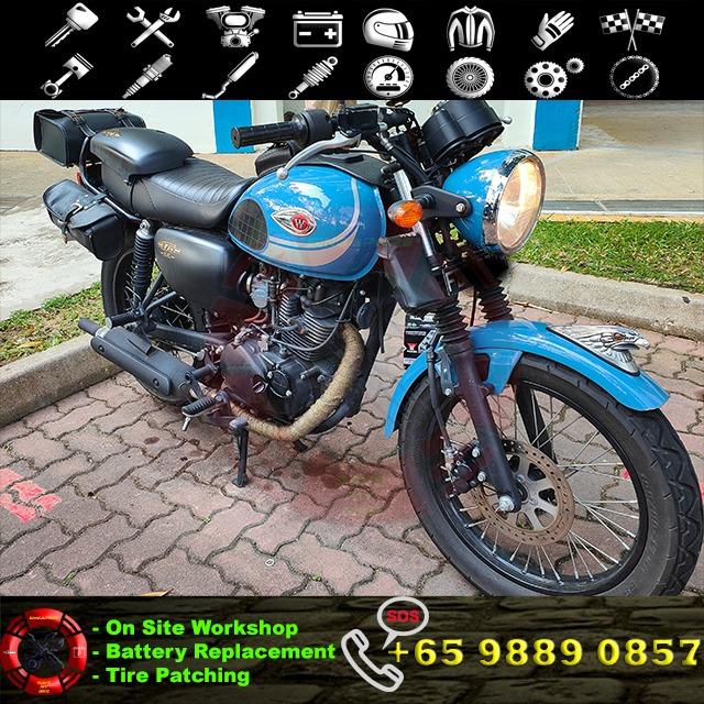 Battery Replacement Motorcycle On Site Kawasaki W175, Motorcycles, Motorcycle Accessories on ...