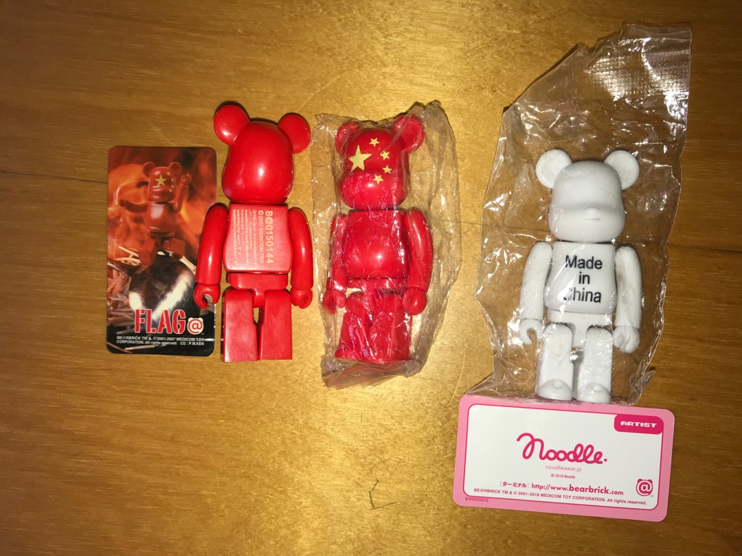 Series 15 Bearbrick China Flag bear brick Made in China Noodle Artist ...
