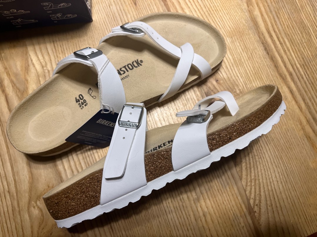 Birkenstock Mayari - White Sz 40, Women's Fashion, Footwear, Flats ...