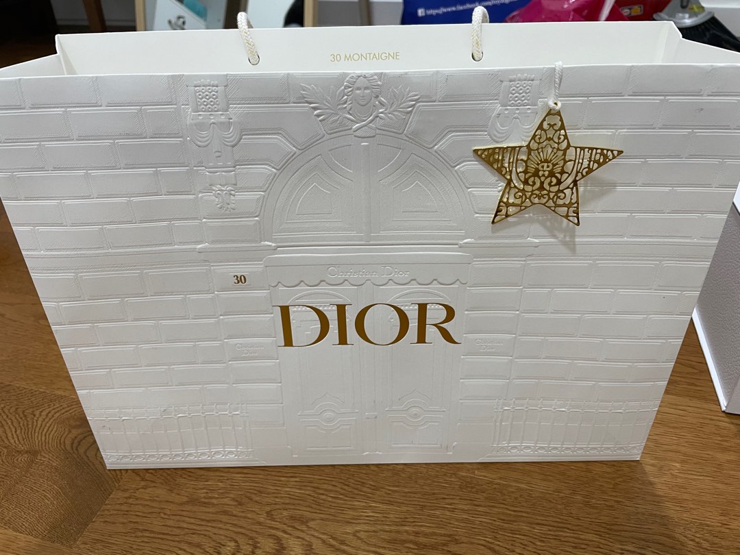 Dior box including paper bag from 30 Montaigne, Luxury, Accessories on ...