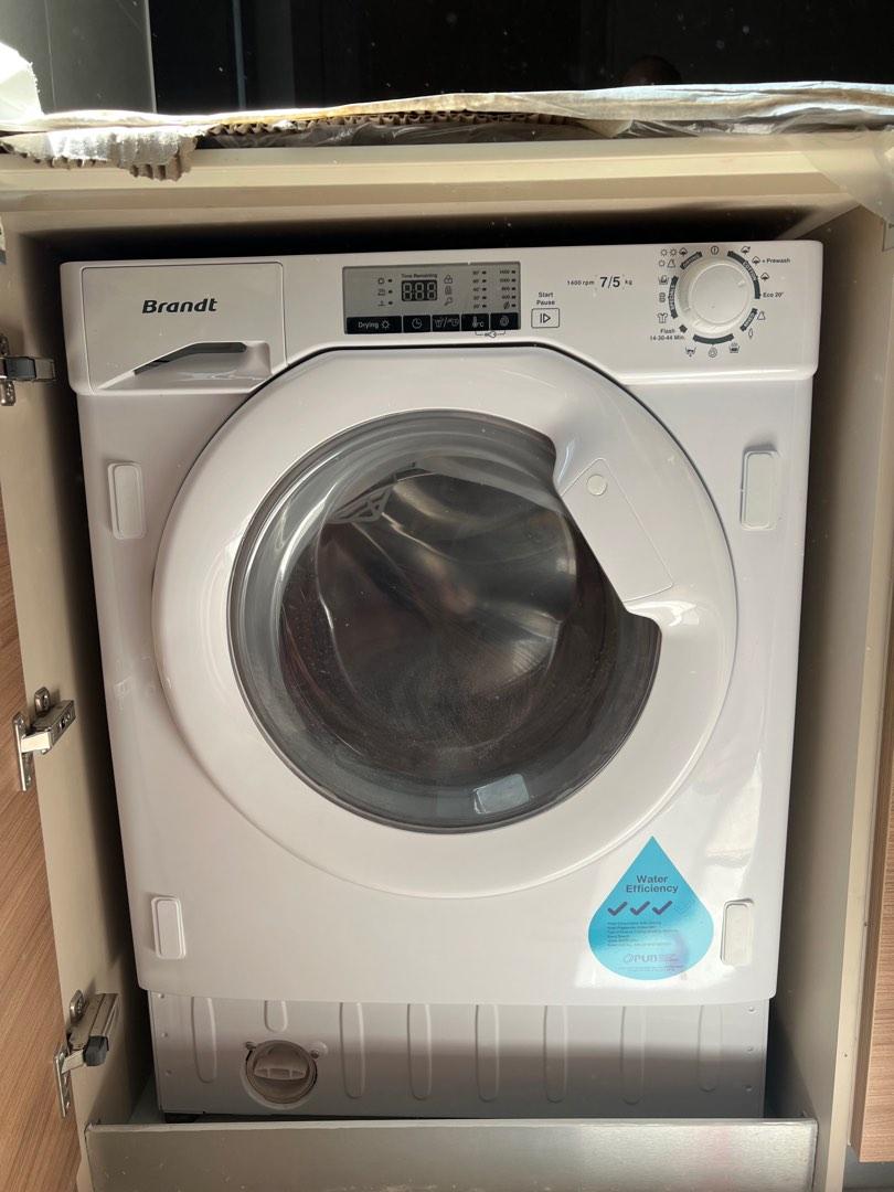 Brand new Brandt 7/5kg Fully Integrated Front Load Washer Dryer BWW7549U, TV & Home Appliances ...