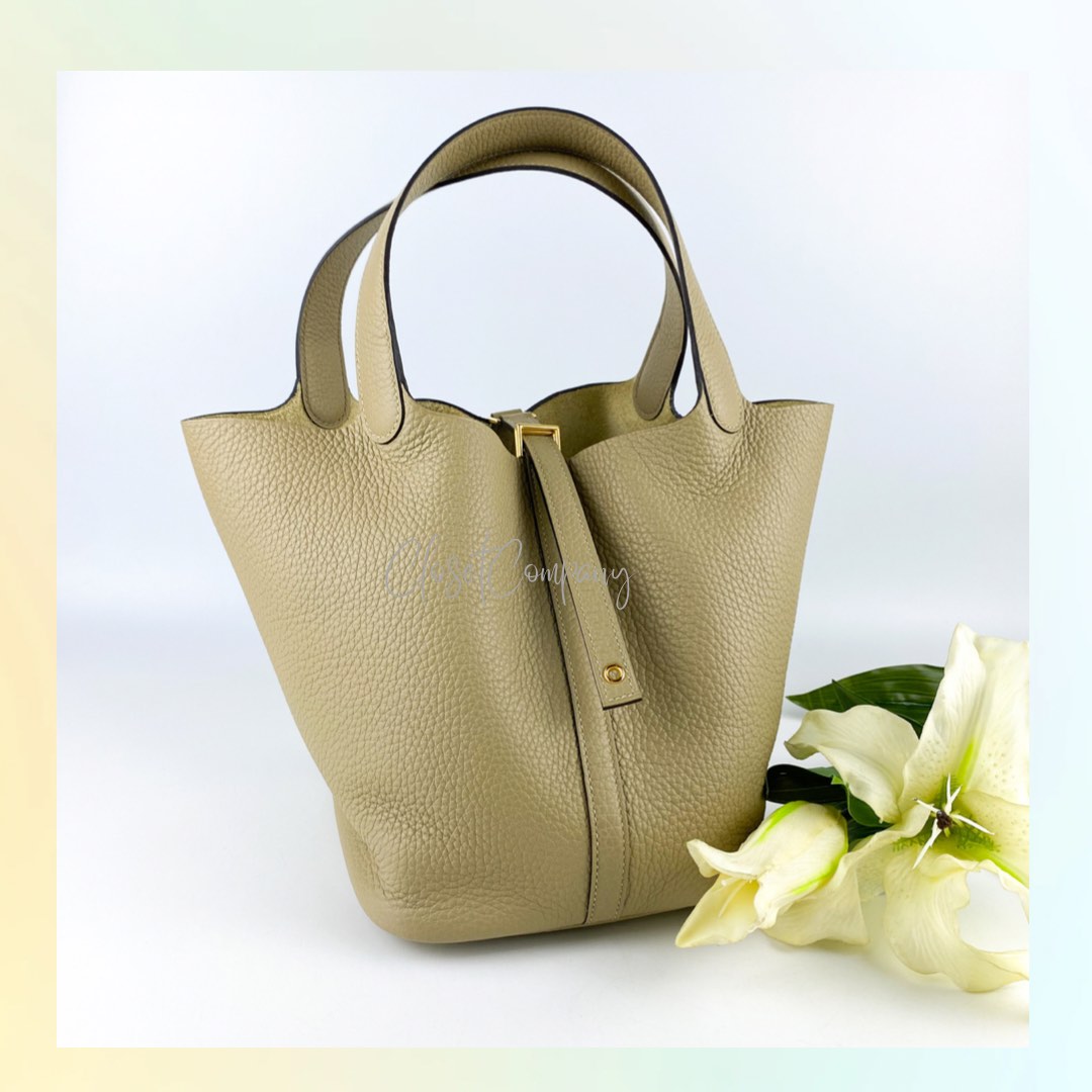 Brand New Hermes Picotin Lock 22 Trench Clemence Stamp U, Luxury, Bags ...