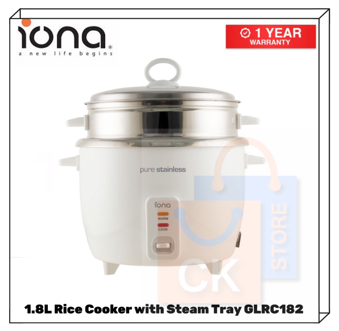 Brand New IONA GLRC182 1.8L Rice Cooker with Steam Pot (Free Delivery ...