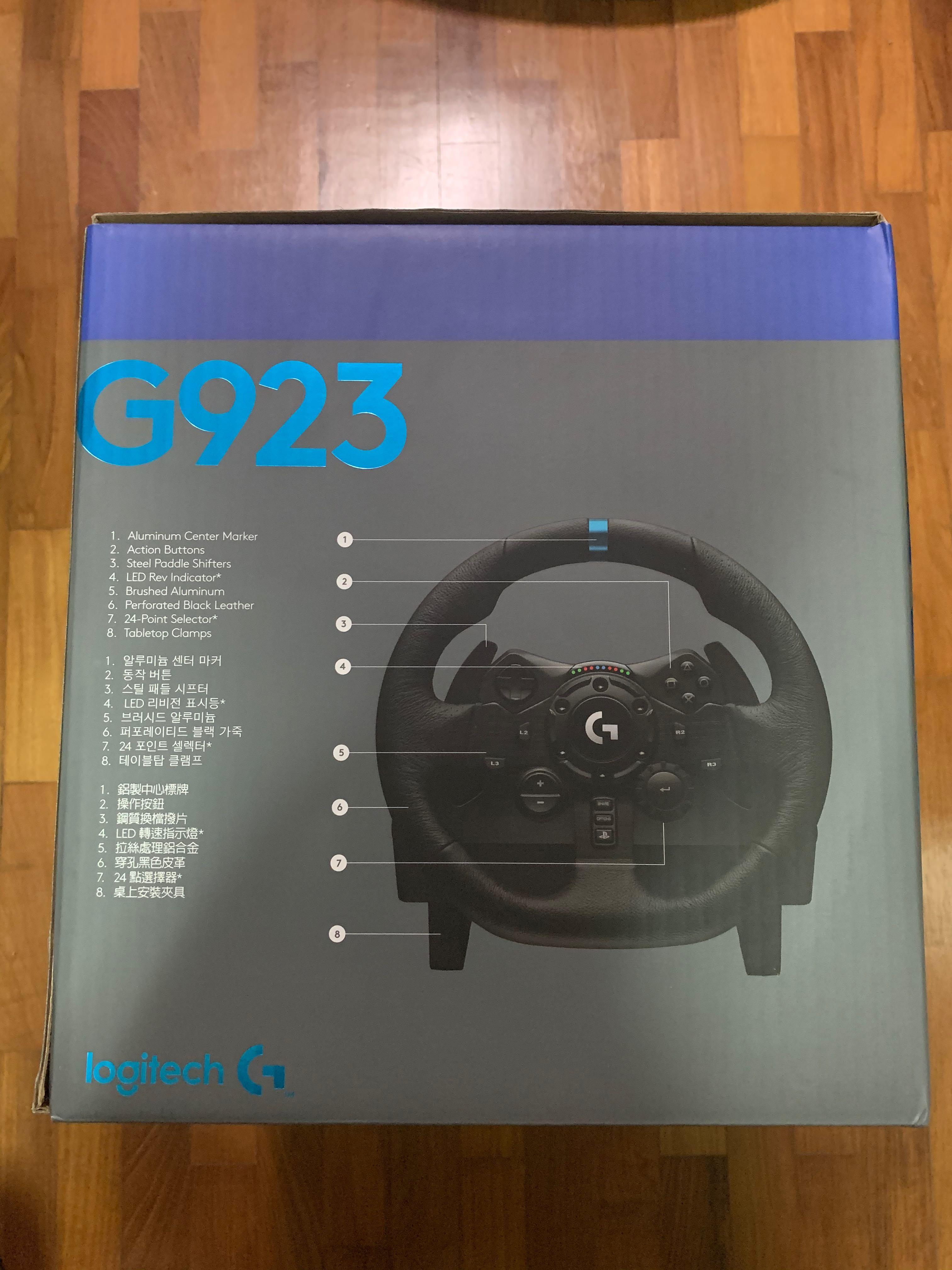 Brand New Logitech G923 Racing Wheel, Video Gaming, Gaming Accessories ...