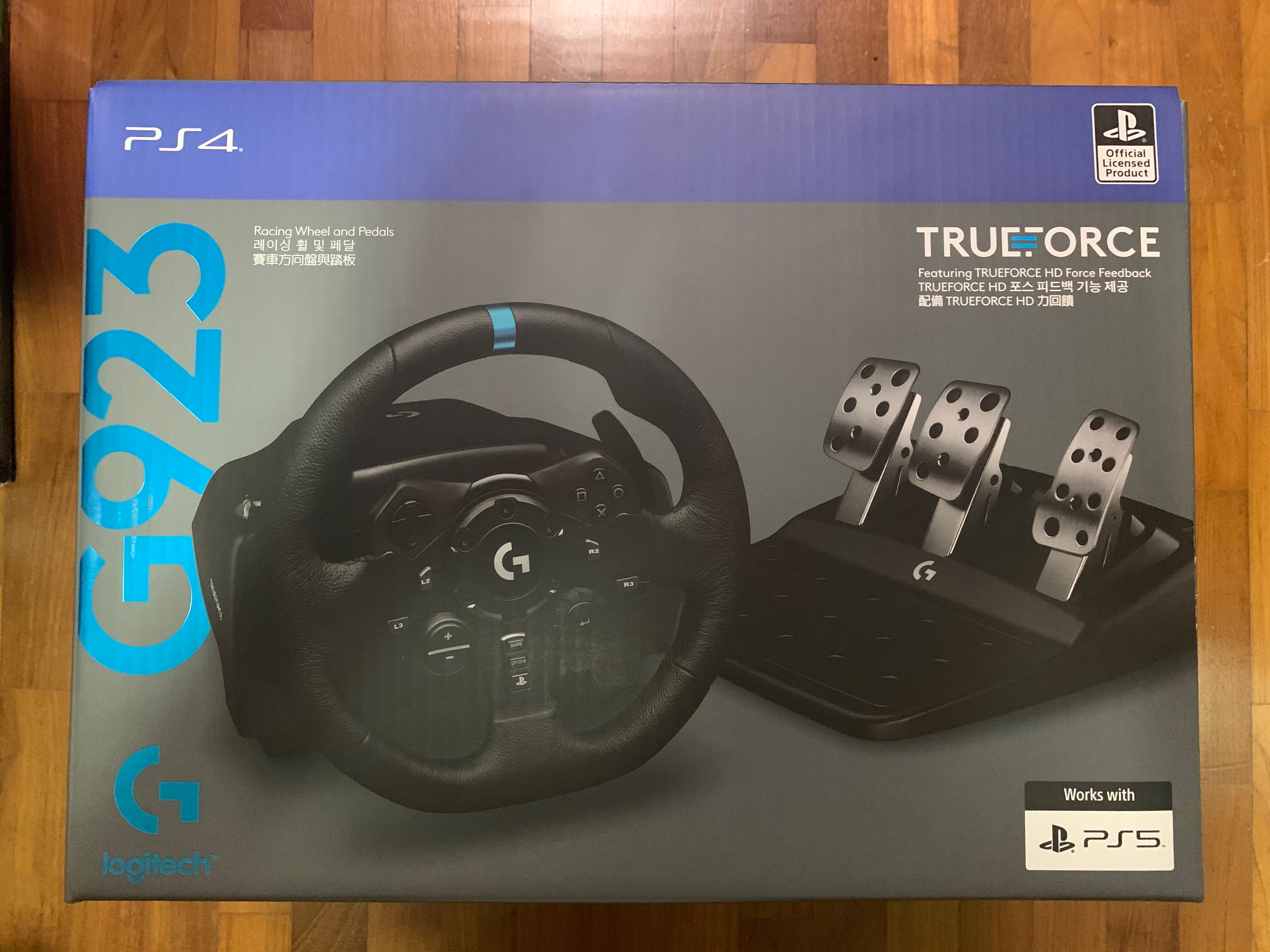 Brand New Logitech G923 Racing Wheel, Video Gaming, Gaming Accessories ...