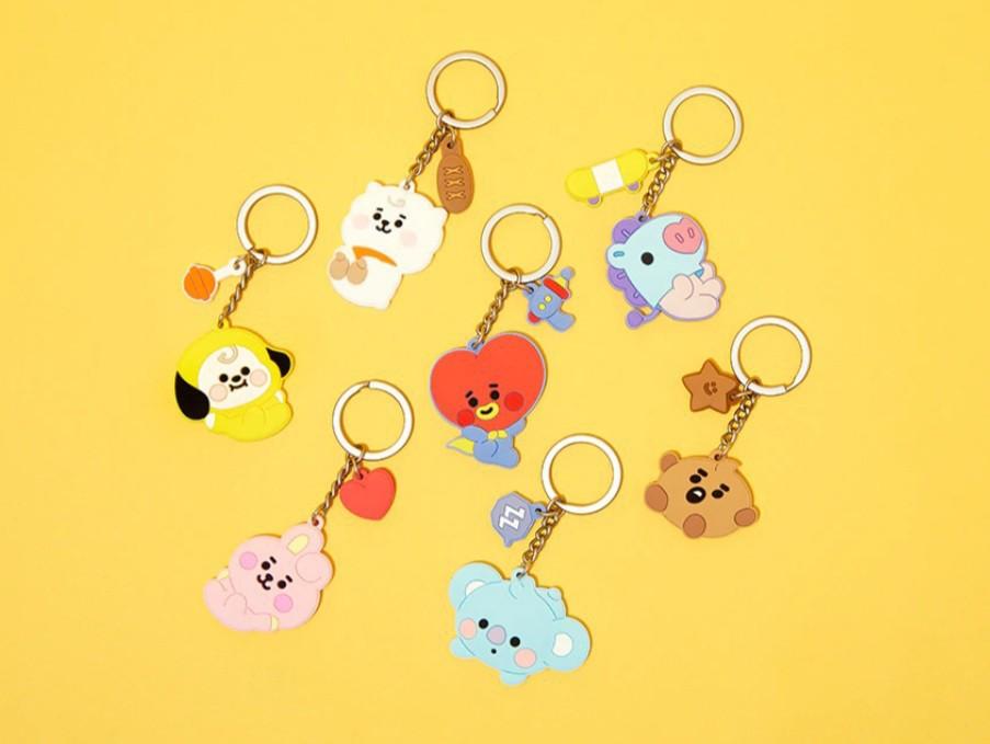 BT21 Baby Tata Silicone Keyring, Hobbies & Toys, Memorabilia ...