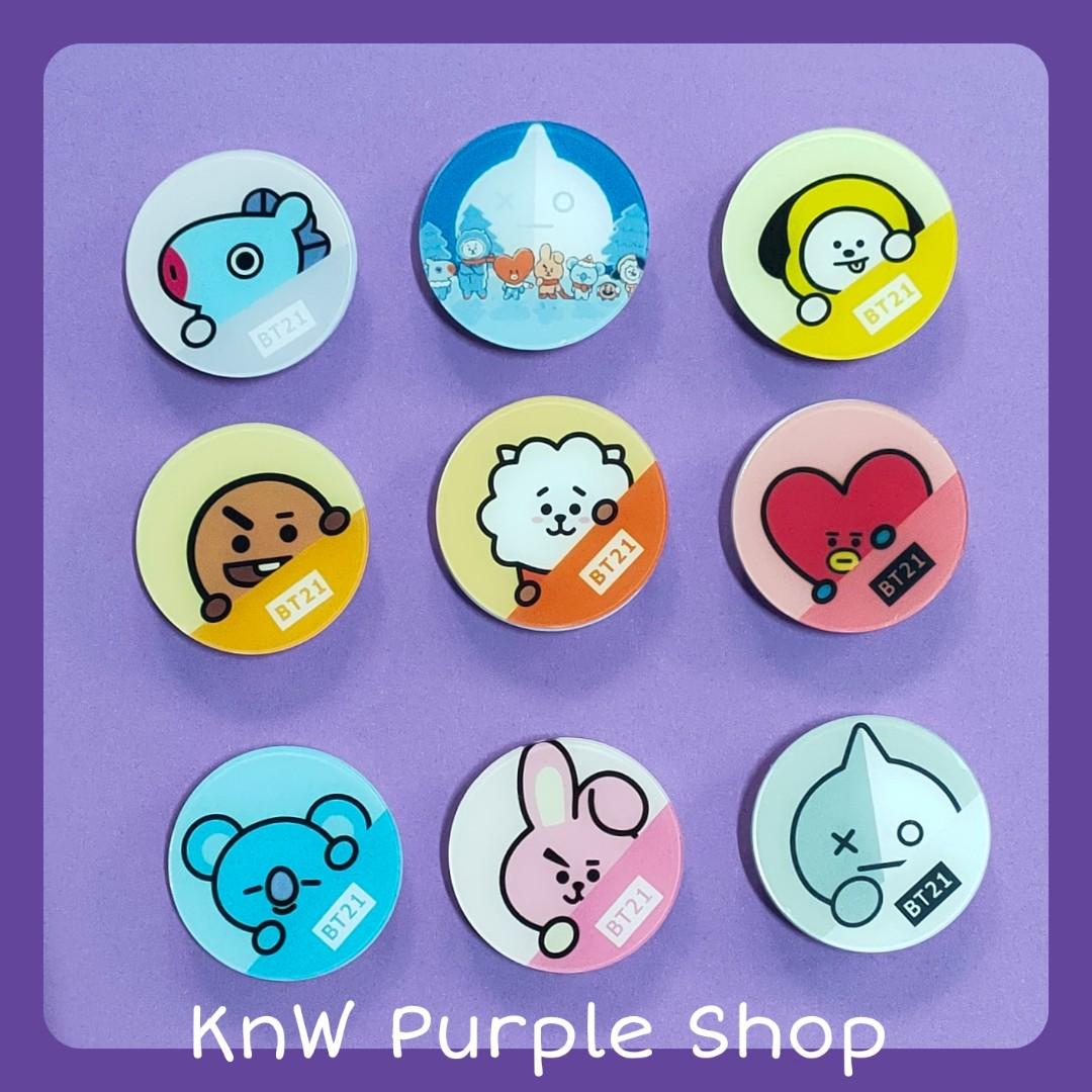 BTS BT21 Phone Pop Socket / Grip Tok / Phone Holder, Mobile Phones ...