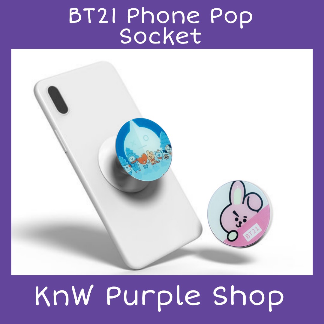 BTS BT21 Phone Pop Socket / Grip Tok / Phone Holder, Mobile Phones ...