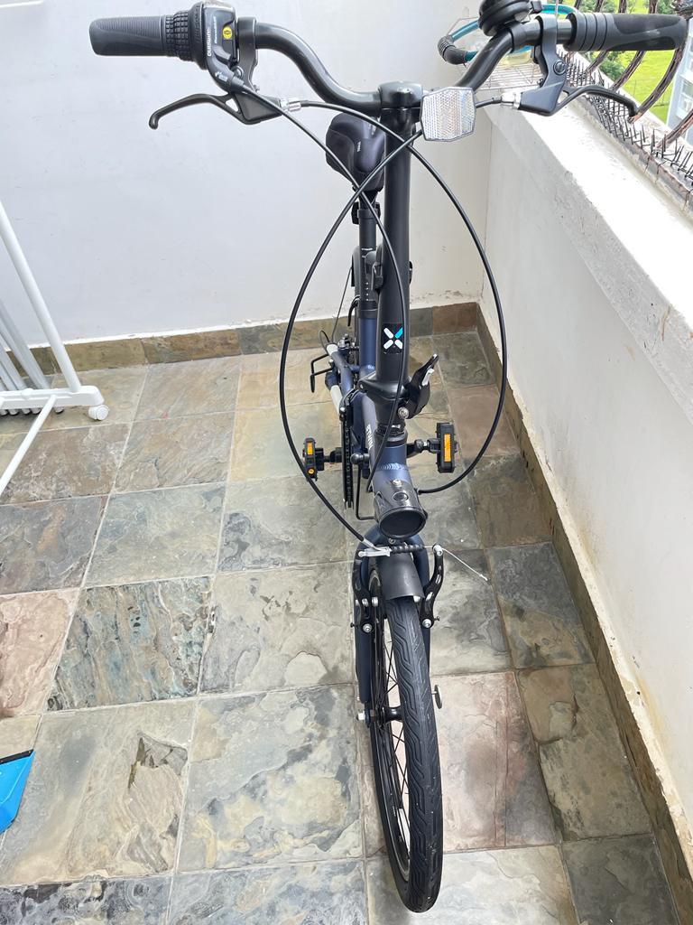 BTWIN decathlon folding bike tilt 500 20 inch dark blue, Sports Equipment, Bicycles & Parts ...