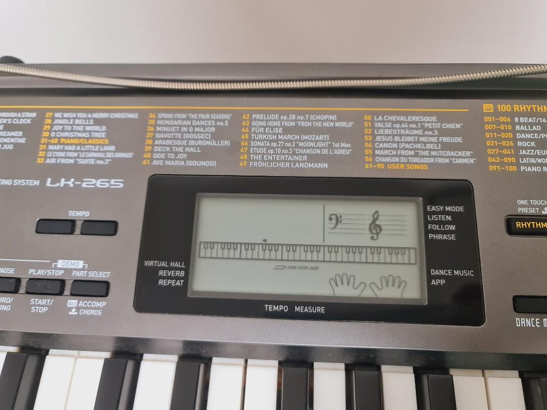 CASIO LK-265 Keyboard, Hobbies & Toys, Music & Media, Musical Instruments on Carousell
