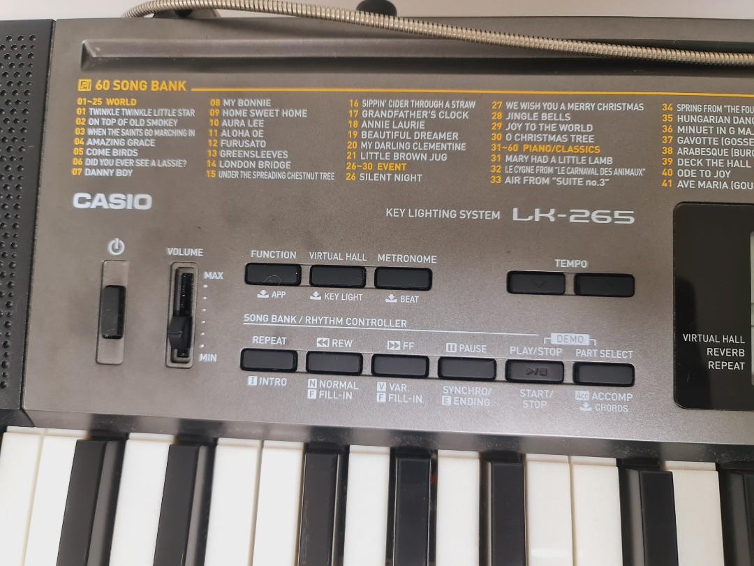 CASIO LK-265 Keyboard, Hobbies & Toys, Music & Media, Musical Instruments on Carousell