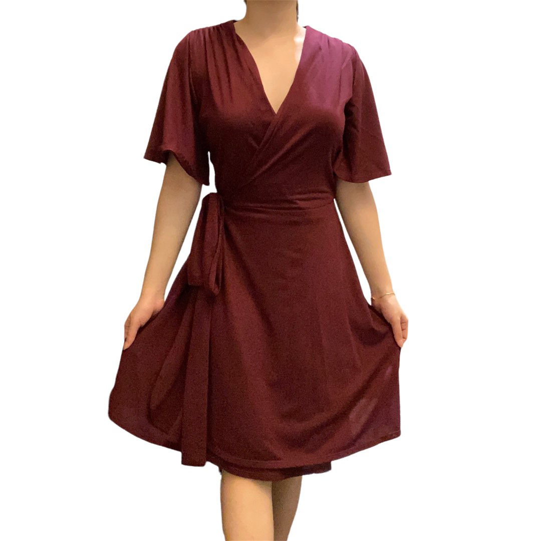 Celine Wrap Dress, Women's Fashion, Dresses & Sets, Dresses on Carousell
