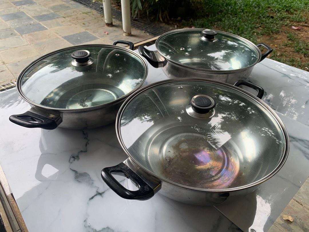 Cooking pots 3 pcs @ $15, Furniture & Home Living, Kitchenware ...