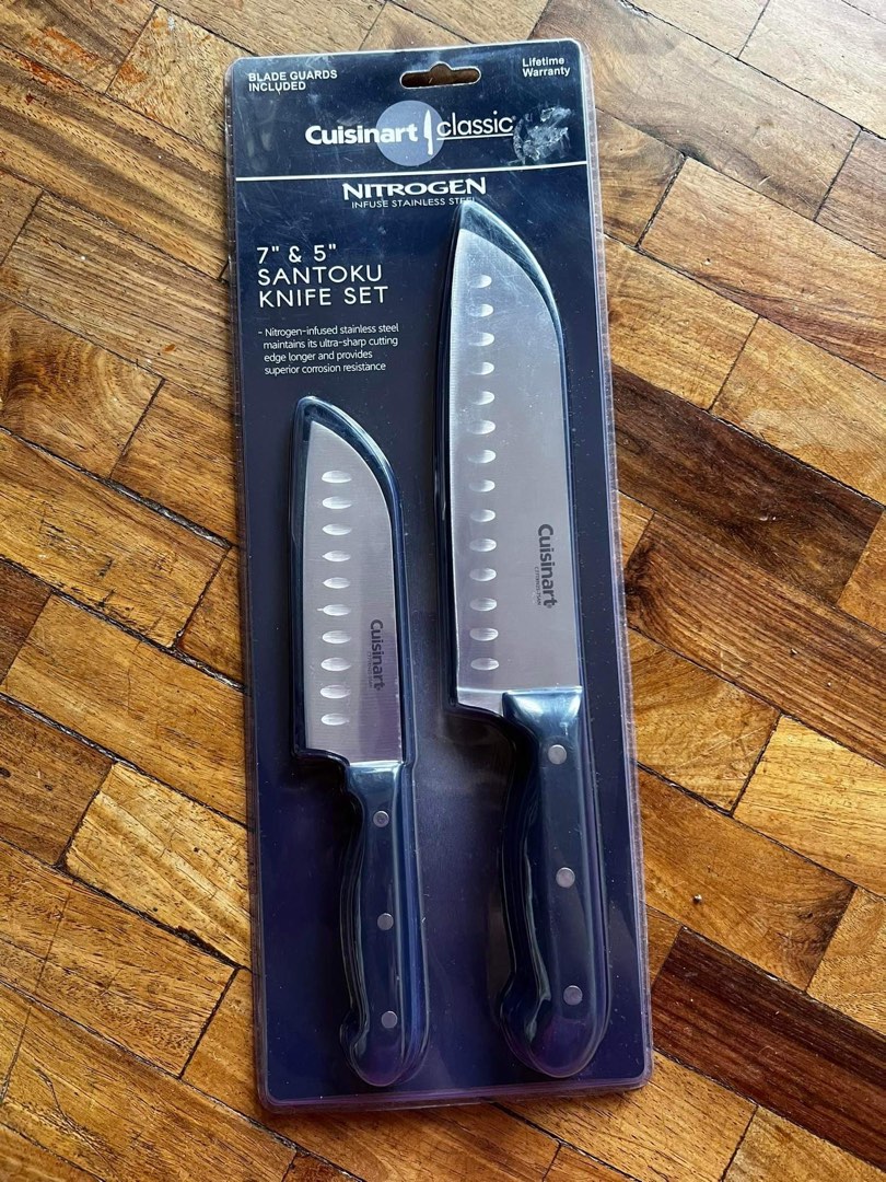 Cuisinart knife set nitrogen infused stainless steel santokuo ...