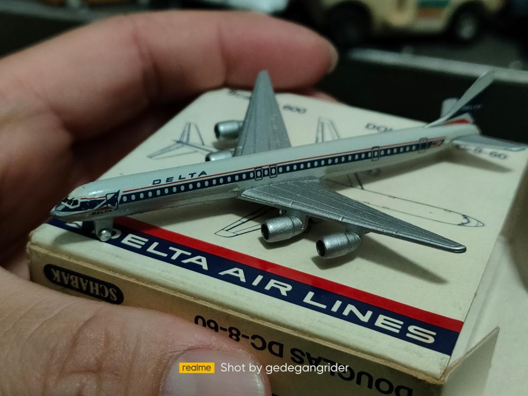 DELTA AIR LINES SHABAK MADE IN GERMANY DOUGLAS DC-8-60 SCALE 1:600 ...