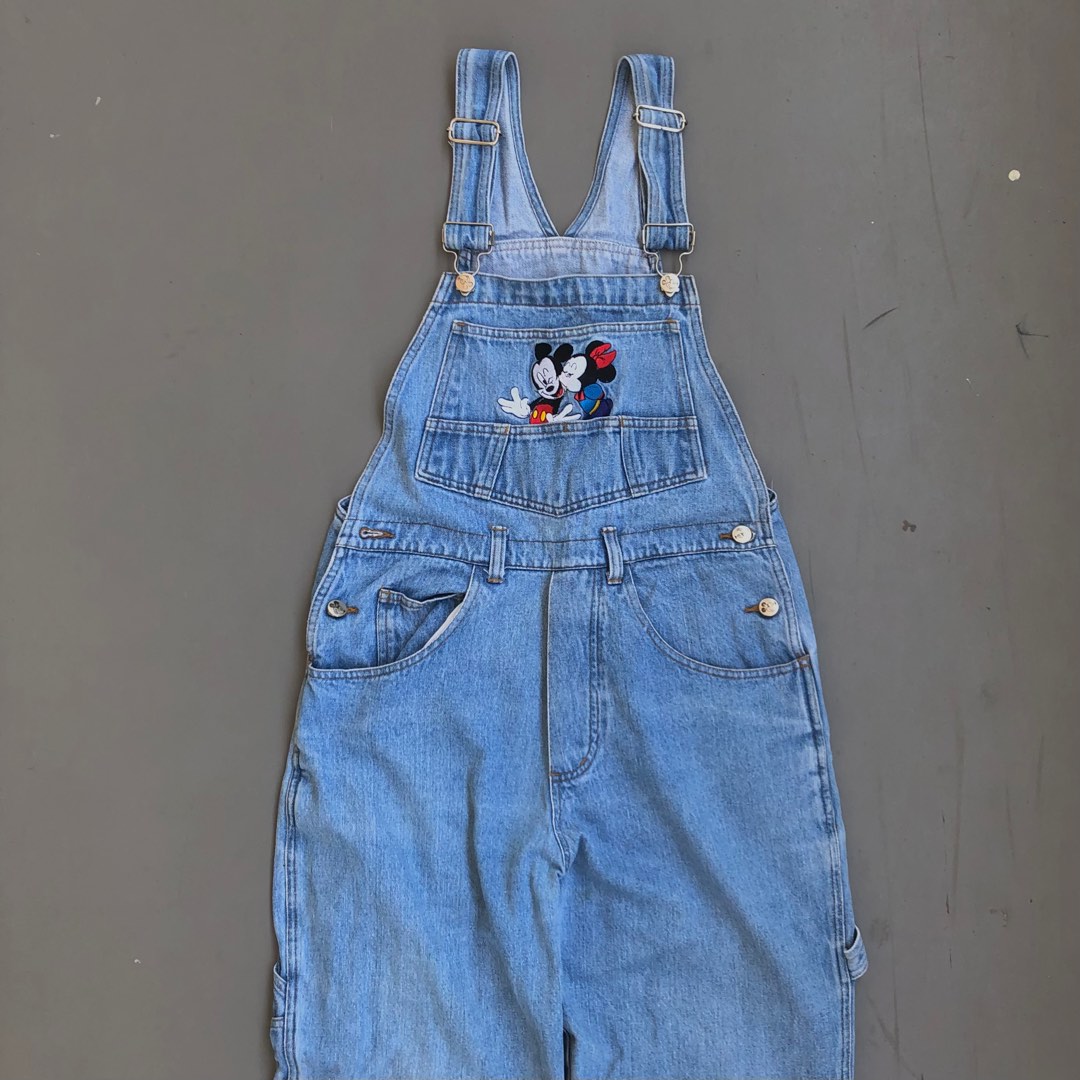 Disney denim dungarees overalls, Women's Fashion, Dresses & Sets ...