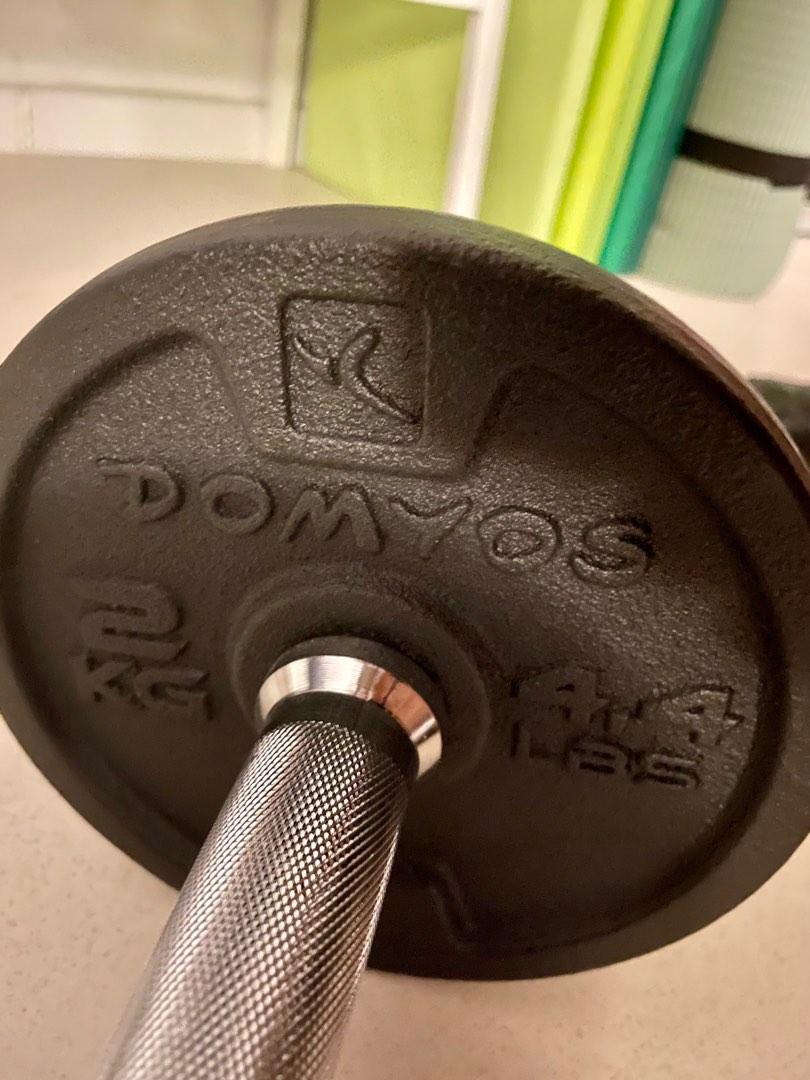Domyos dumbbell 10kg set from decathlon, Sports Equipment, Exercise ...