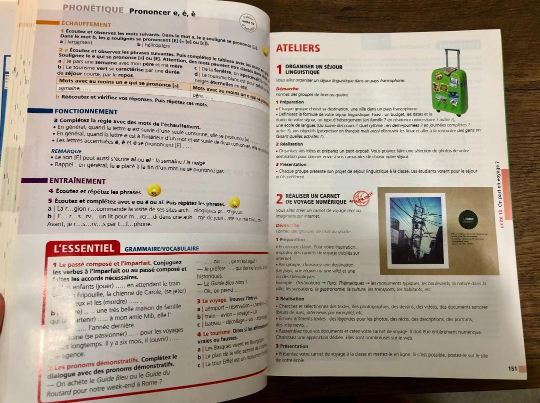 Edito A2 Methode de Francais Textbook Livre, 興趣及遊戲, 書本 & 文具, 教科書 ...