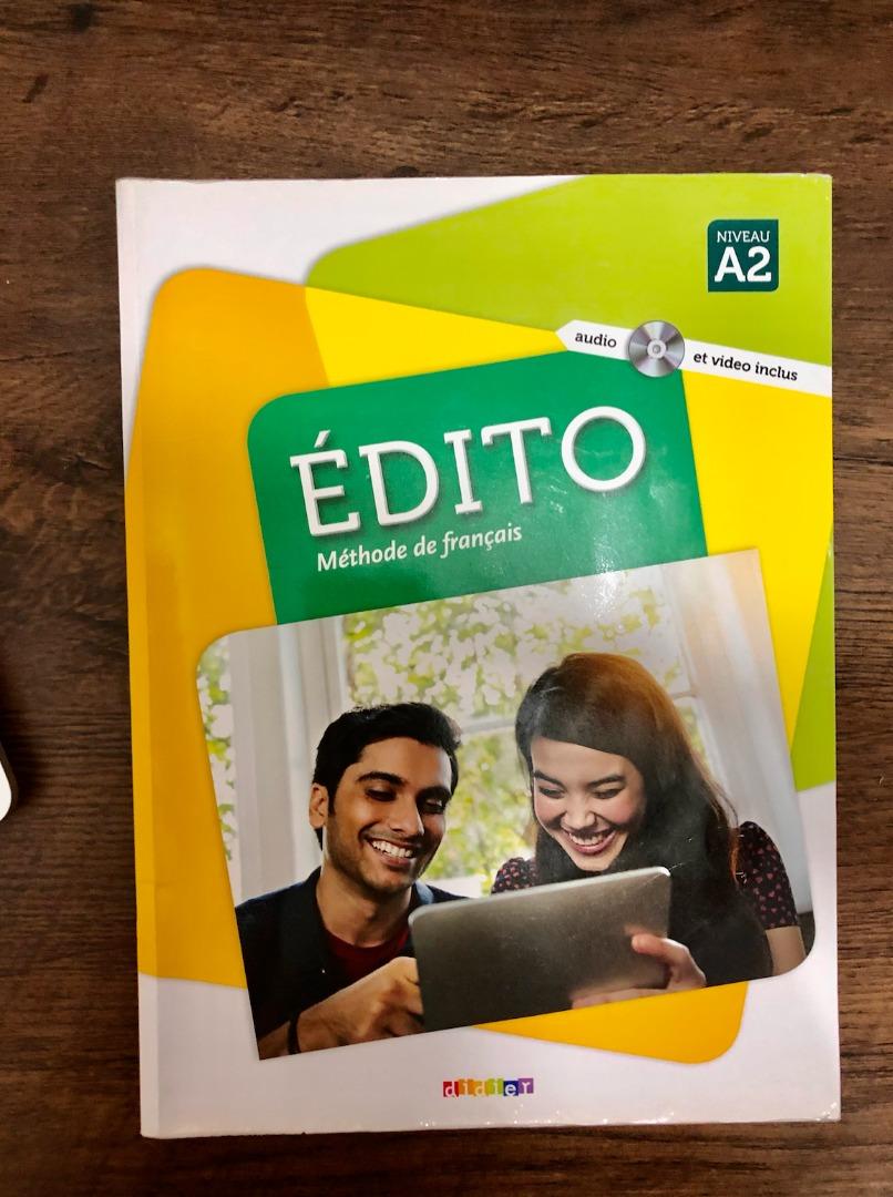 Edito A2 Methode de Francais Textbook Livre, 興趣及遊戲, 書本 & 文具, 教科書 ...