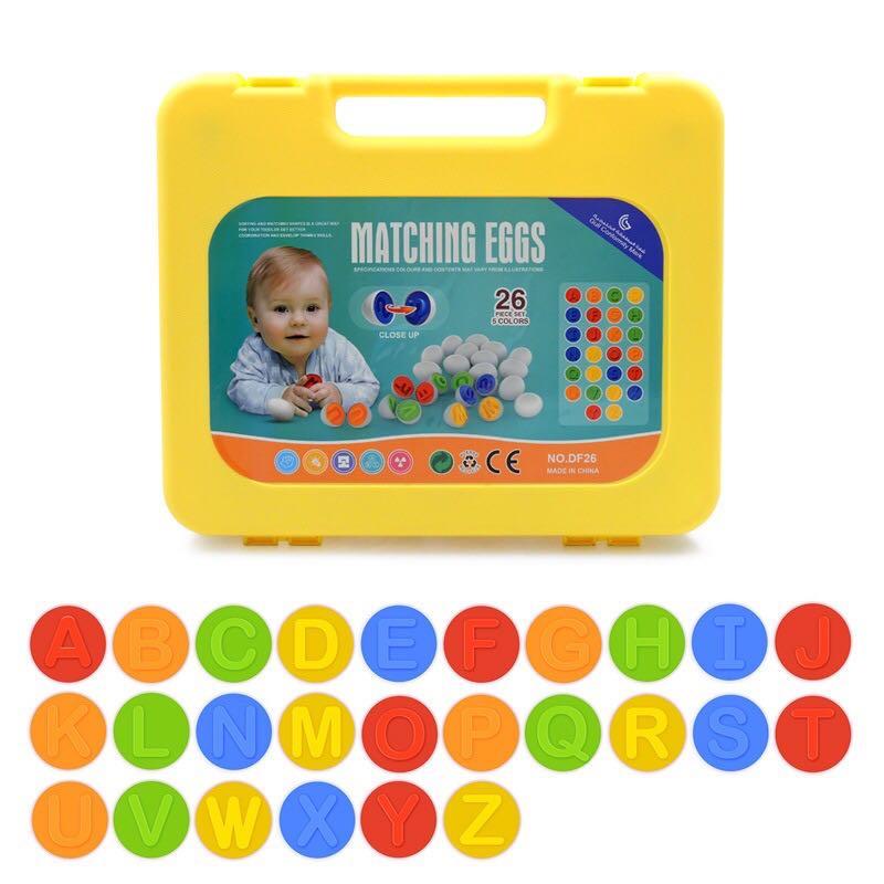 Eggs alphabet numbers 26 pcs. Matching egg toys match Egg Puzzle Game ...