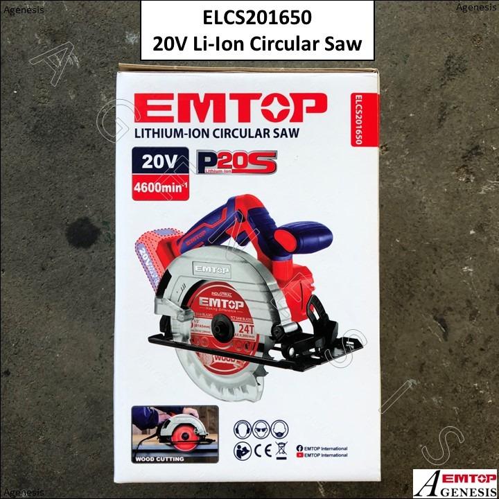 EMTOP 20V Li-Ion Circular Saw ELCS201650, Everything Else on Carousell