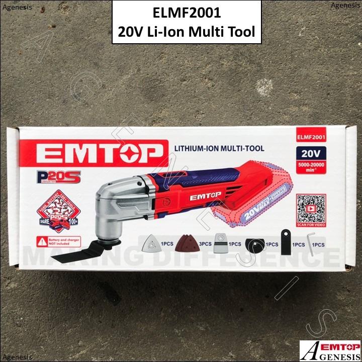 EMTOP 20V Li-Ion Multi Tool ELMF2001, Furniture & Home Living, Home ...