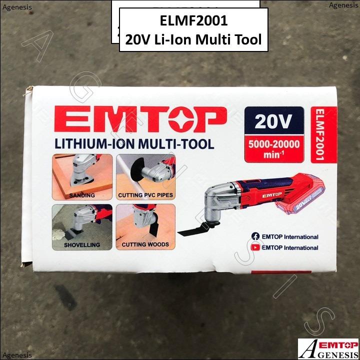 EMTOP 20V Li-Ion Multi Tool ELMF2001, Furniture & Home Living, Home ...
