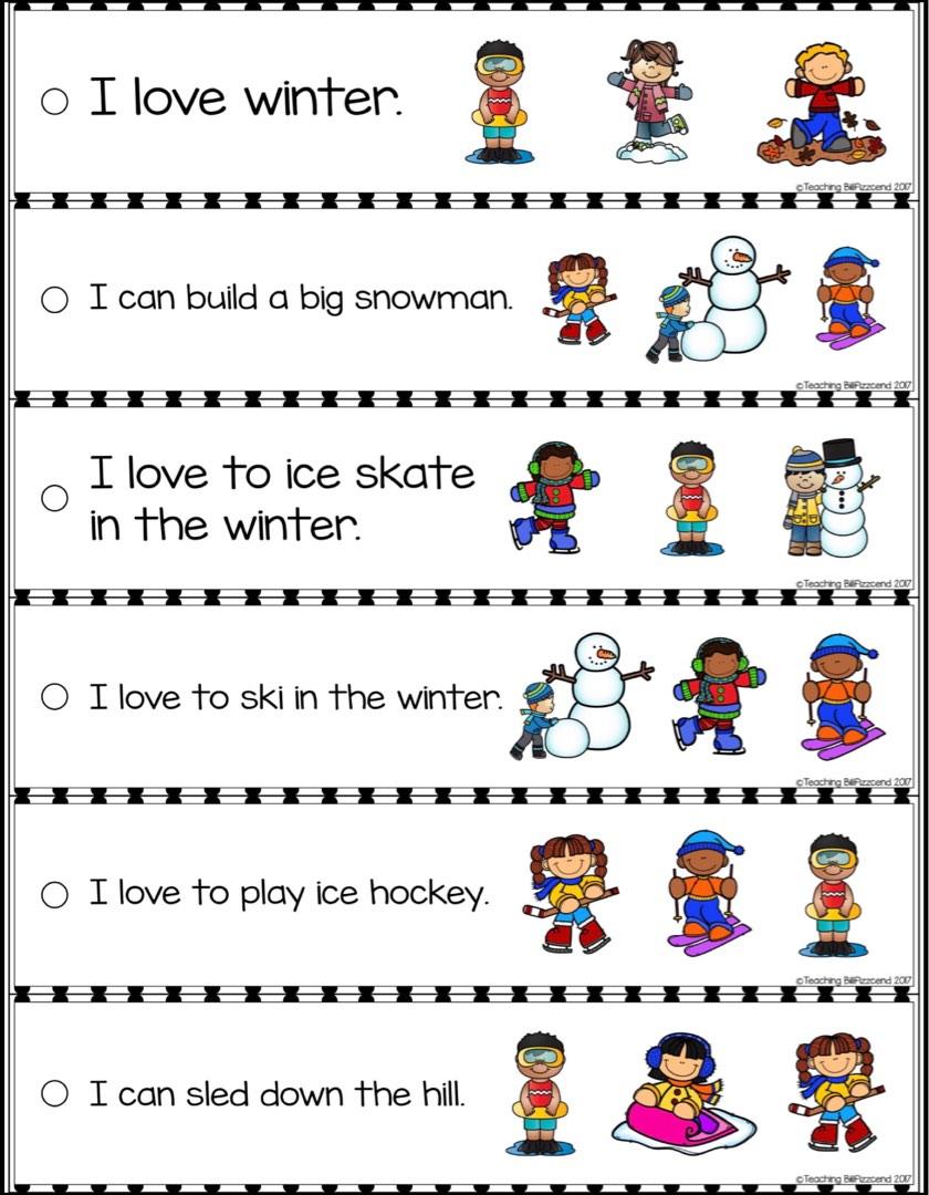 English Reading Fluency Comprehension Strip Worksheet for children ...