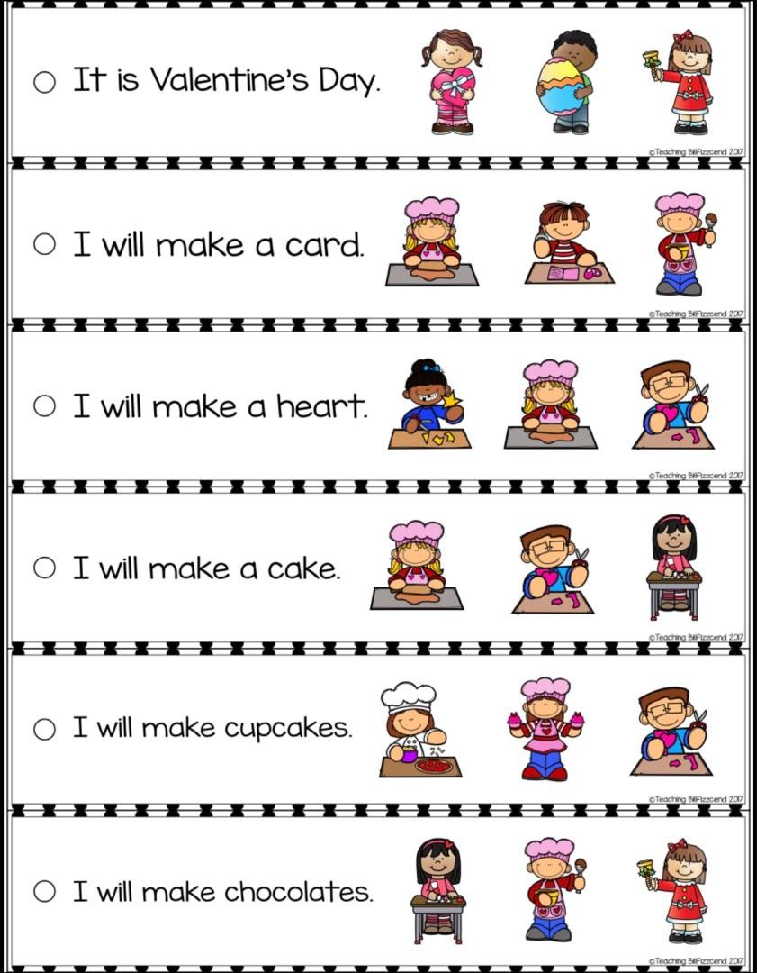 English Reading Fluency Comprehension Strip Worksheet for children ...