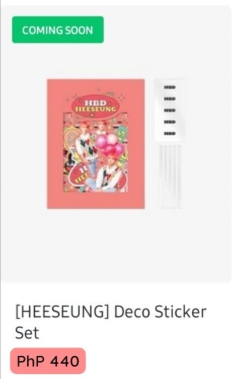 Enhypen Lee Heeseung Birthday Merch, Hobbies & Toys, Memorabilia ...