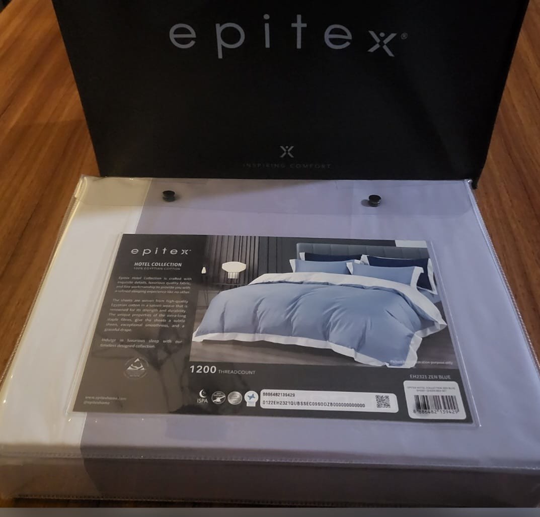 Epitex Queen Bed 1200 TC Hotel Collection , Furniture & Home Living ...