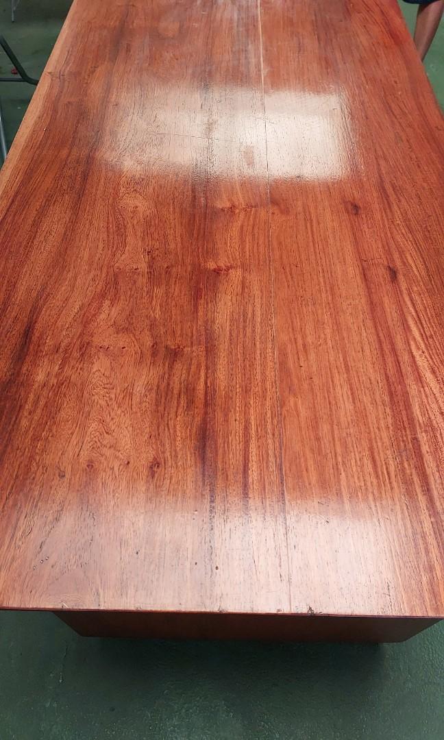 EXECUTIVE DESK CIRCA 1960s IN SOLID NARRA WOOD NATURAL FINISH ...