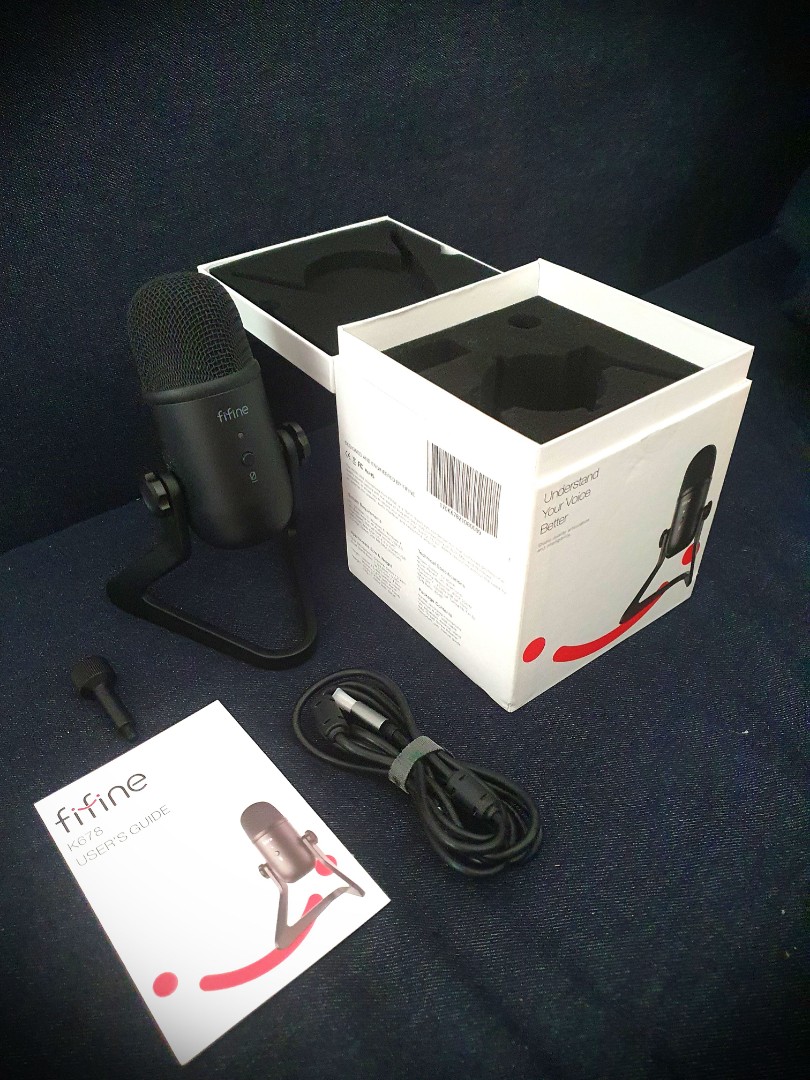 Fifine USB mic - boxed, carefully owned., Audio, Microphones on Carousell