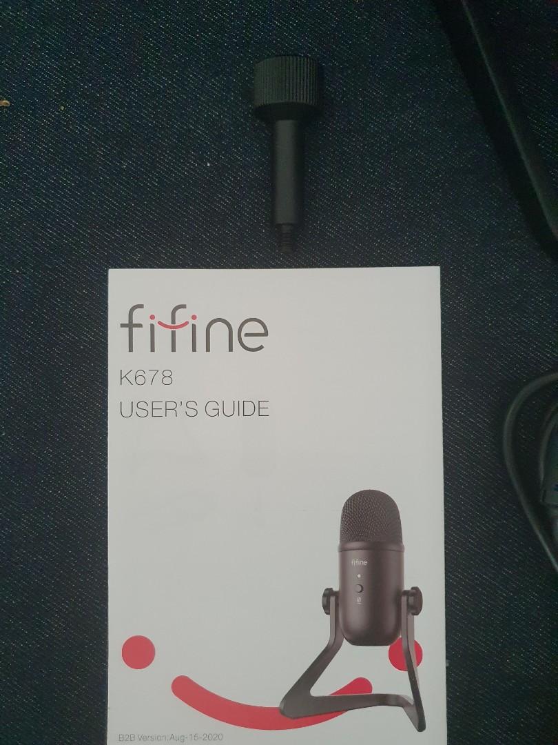 Fifine USB mic - boxed, carefully owned., Audio, Microphones on Carousell