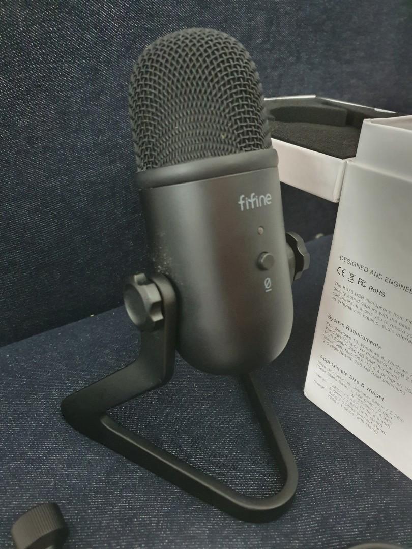 Fifine USB mic - boxed, carefully owned., Audio, Microphones on Carousell