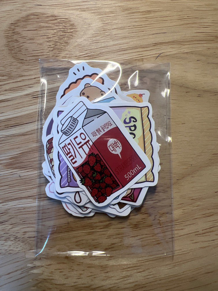 free!! sticker flakes pack, Hobbies & Toys, Stationery & Craft, Art ...