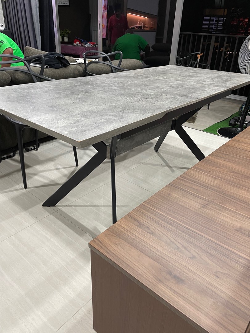 Glacier Extendable Dining Table, Furniture & Home Living, Furniture ...